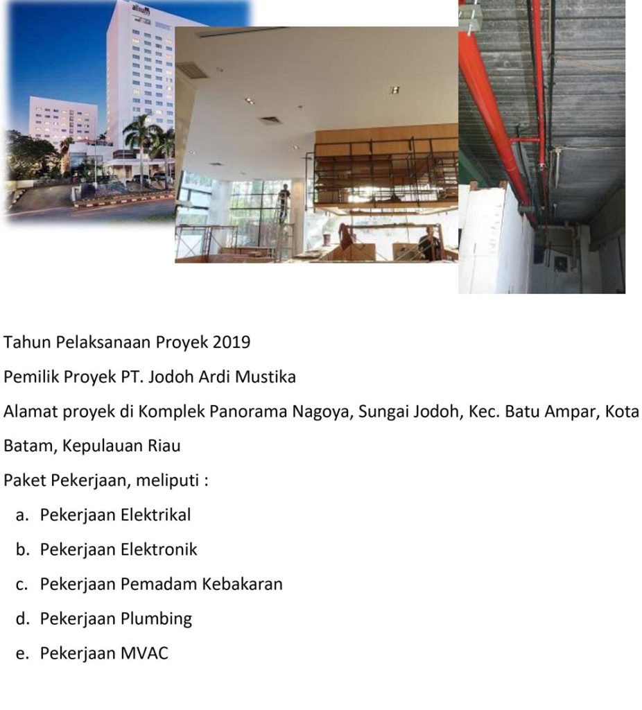 Proyek Hotel Four Points (Ex. Allium) – Batam - Kontraktor ME